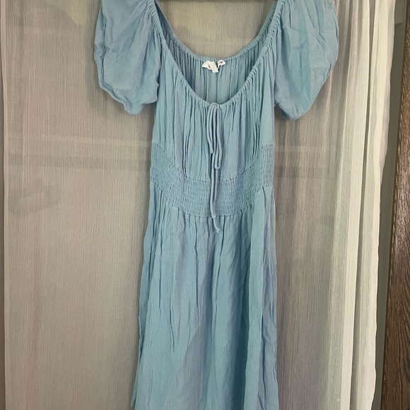 Missguided + | Dresses | Missguided Light Blue Milk Maid Dress With ...